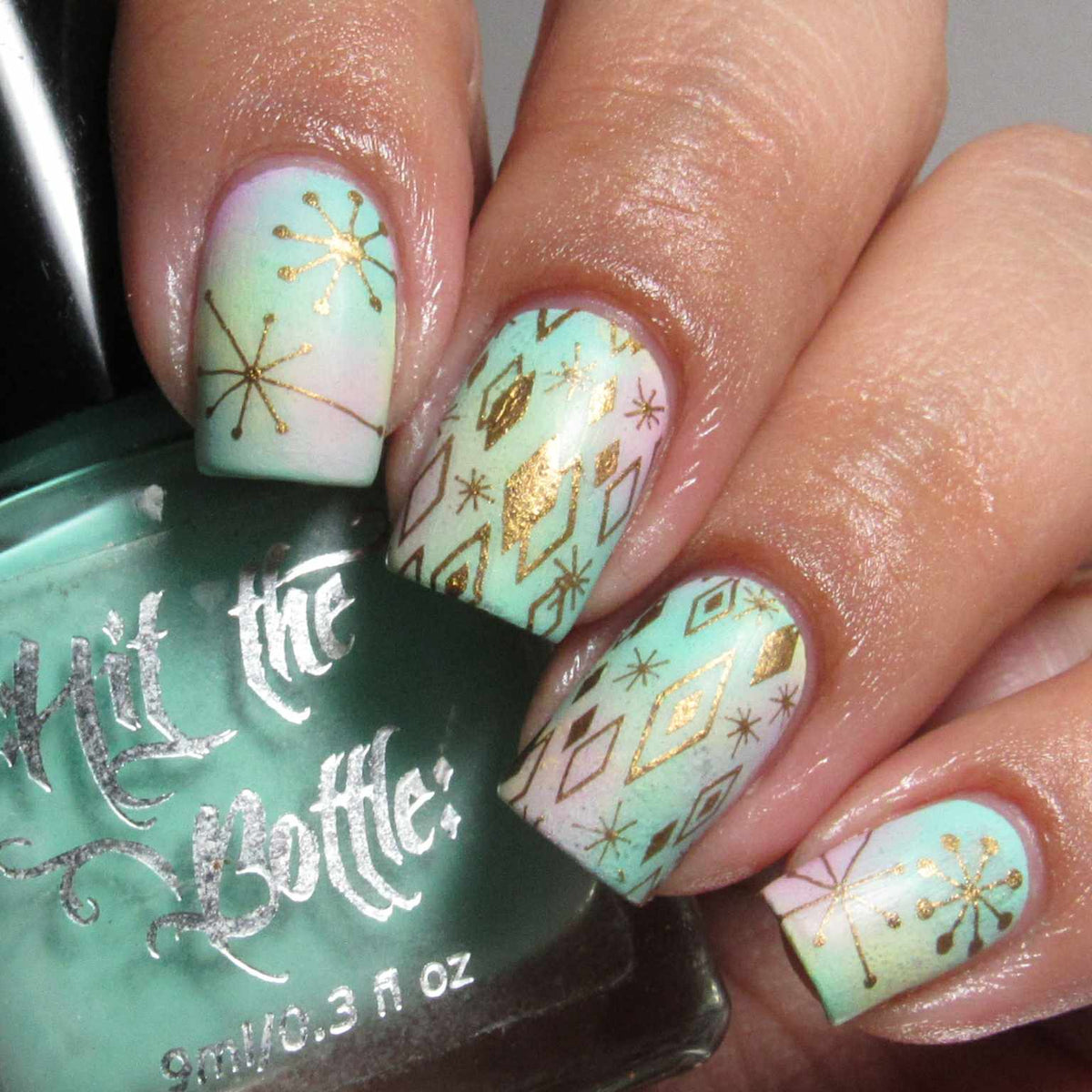 "Retro Patterns - Mid Century Modern" – Hit the Bottle polishes